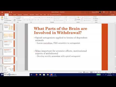 Drugs and Behavior: Opioid Tolerance and Withdrawal
