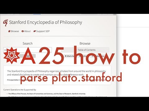 T25 how to parse plato.stanford