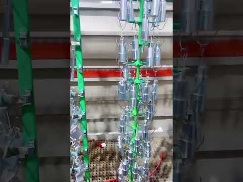 What do you think of this blue zinc passivation process?#galvanized #zincplating #bluezinc