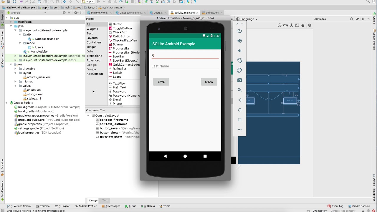 Sqlite database in Android 1
