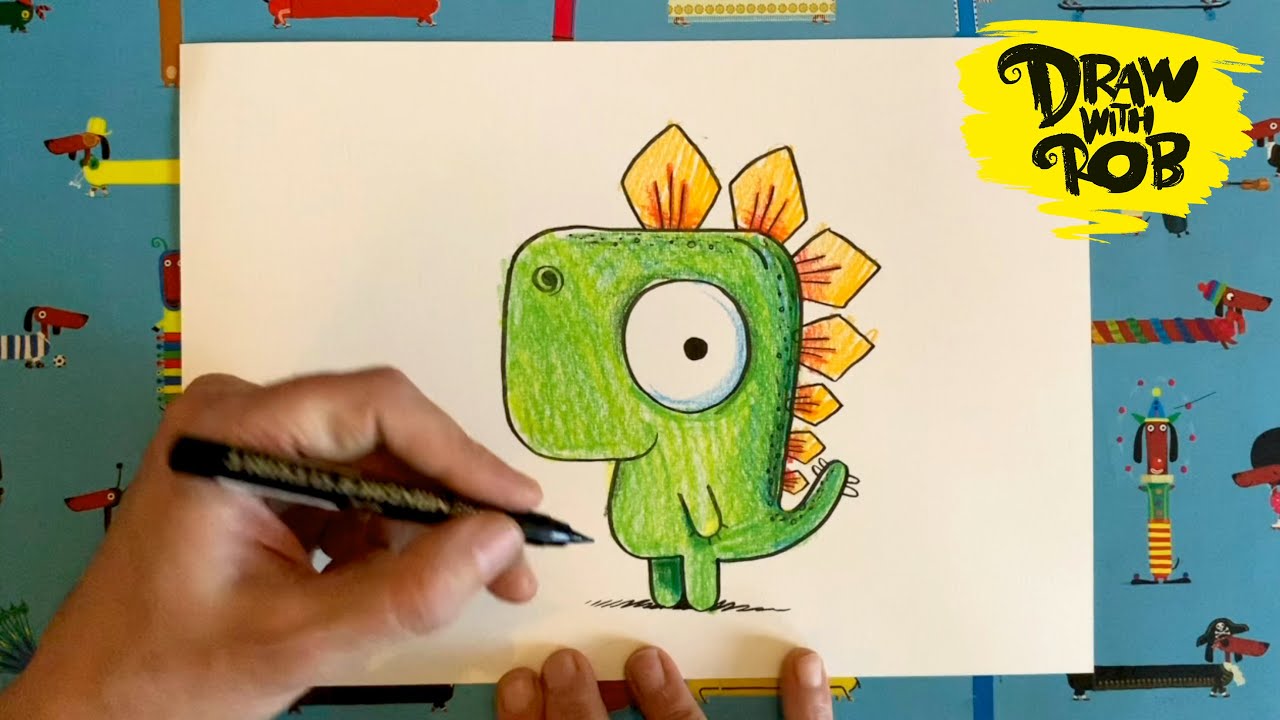 Grade 1 to 3 Drawing “Gregosaurus” with the Rob Biddulph – Alhoffaz ...