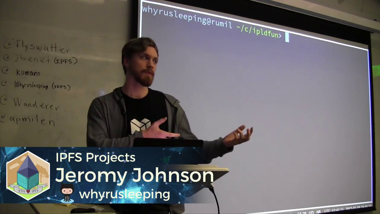 Jeromy Johnson Shares IPFS Blockchain Fun