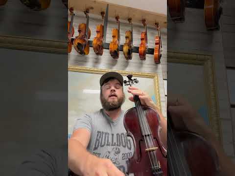 Very Deep Old Gaspar Duiffopruggar model Violin 4/4 w/Pickup | Reverb