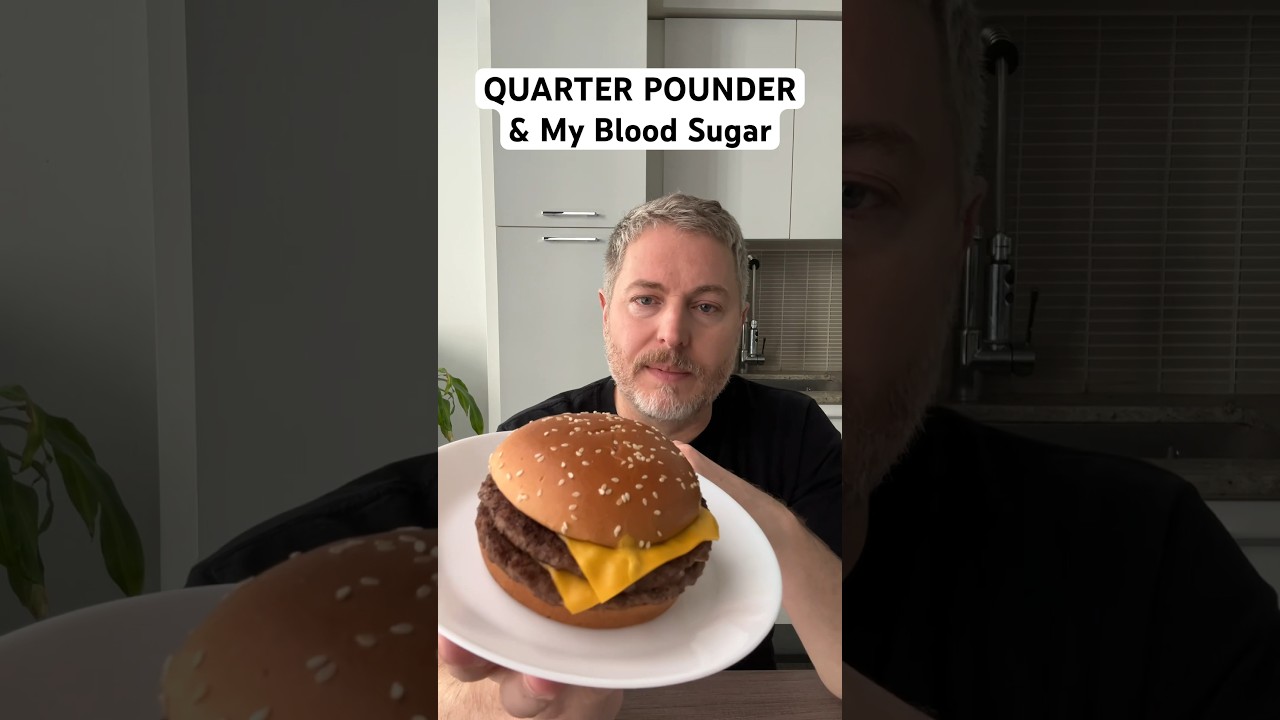 Double quarter pounder w/cheese and my blood sugar.￼ #bloodsugar #glucoselevels #insulinresistant1