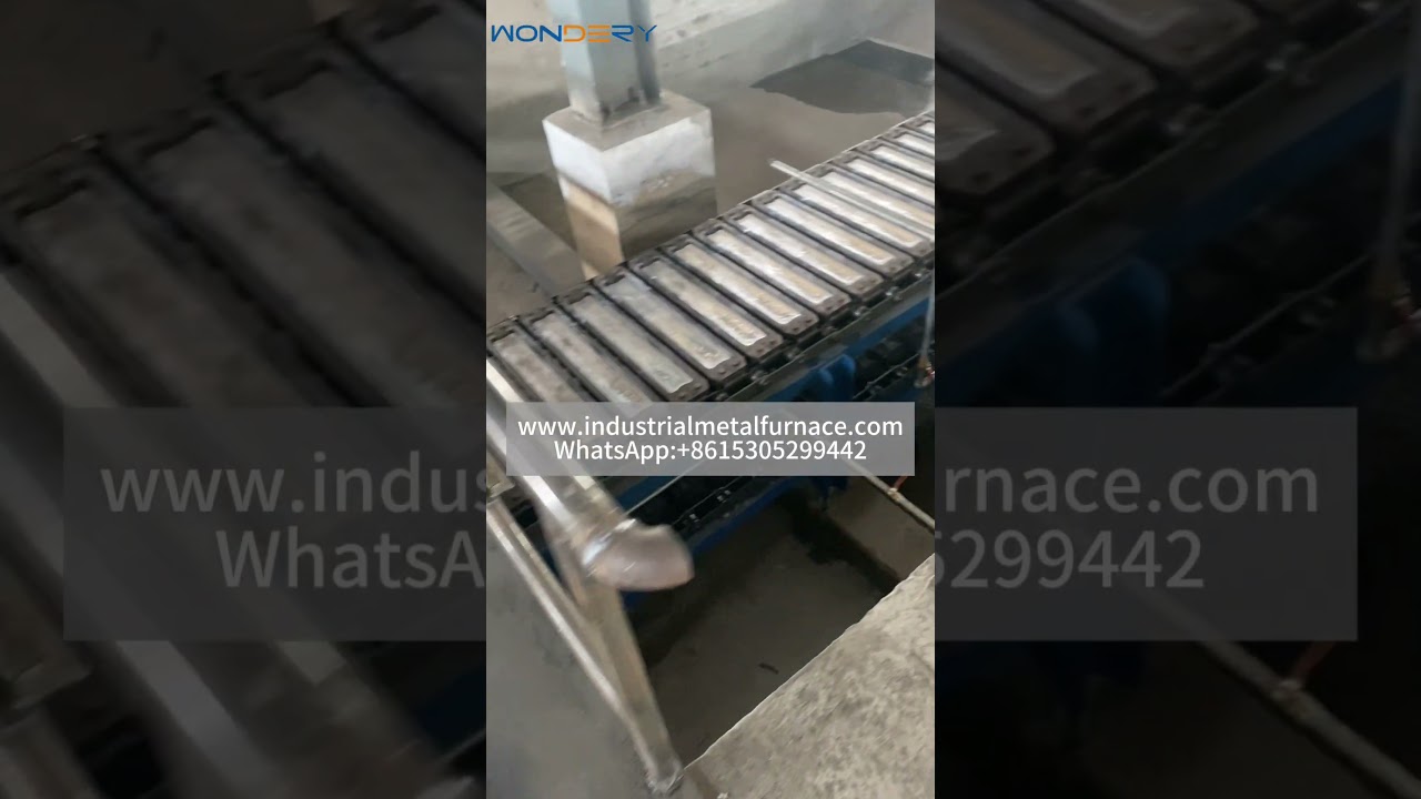 Aluminum ingots automatic casting production line, ingot caster