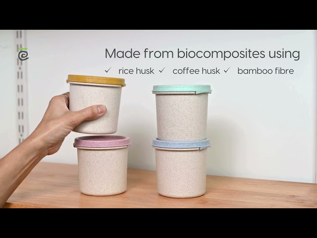 Rice Husk Food Containers - Rice Husk Storage bowl 2.9 Litre ...