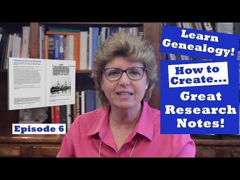 Learn Genealogy - Research Notes