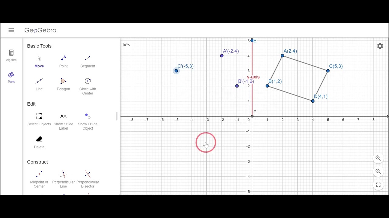 Reflections Using: Geometry GeoGebra (Part 1)