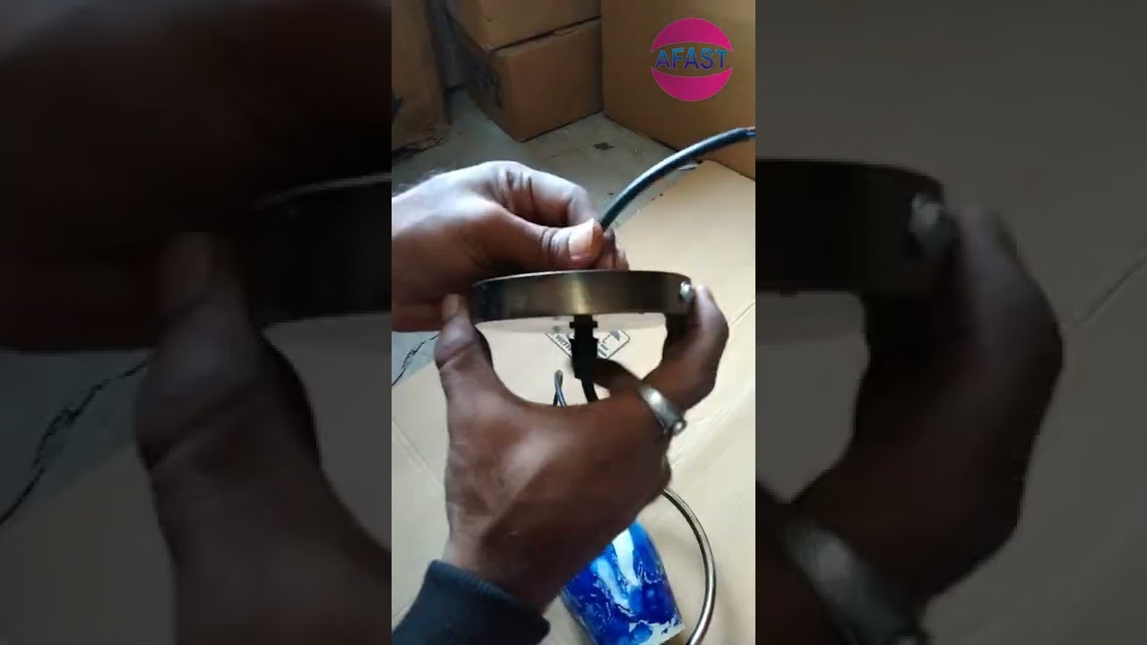 New Designer Hanging Lamp Installation