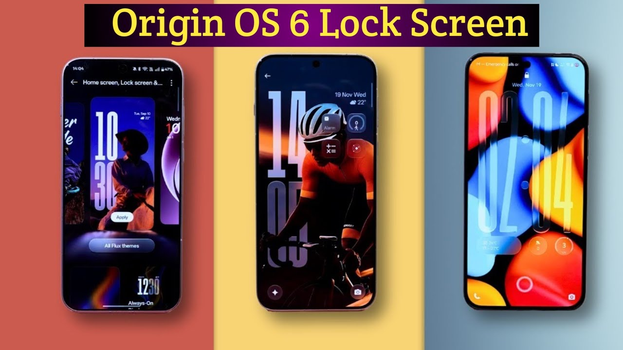 Origin Os 6 Lock Screen customization ❤️