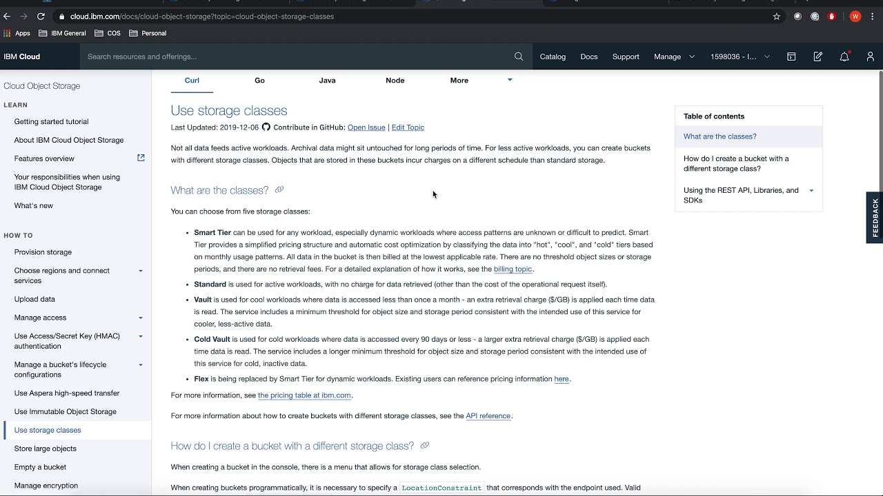 IBM Cloud Object Storage Smart Tier Capability