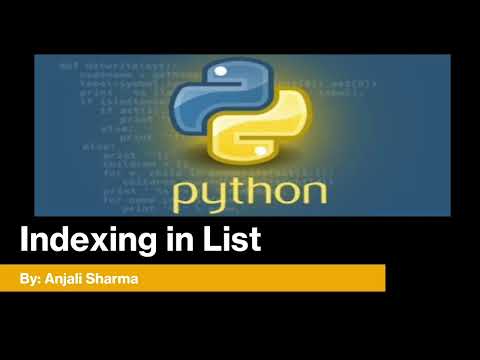 2. Indexing in List | Indexing in Nested List | Python Lectures |