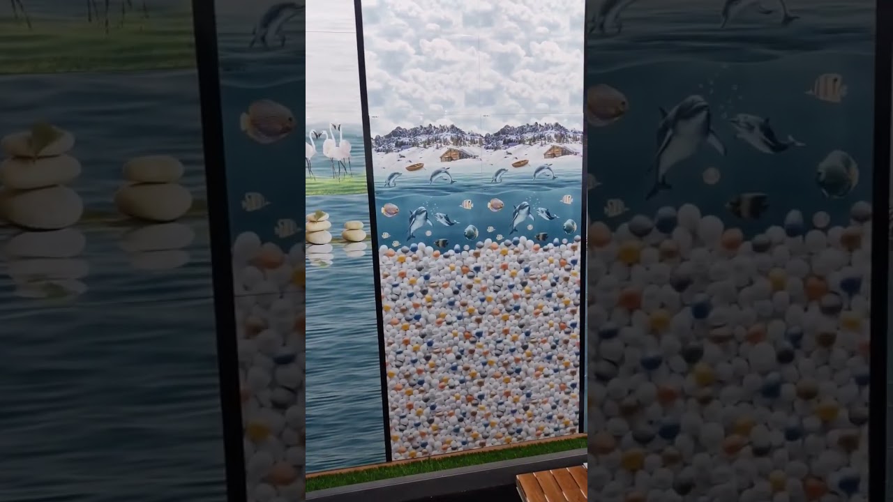 Bathroom Tiles Design Fish Concept | Ceramic Wall Tiles #short