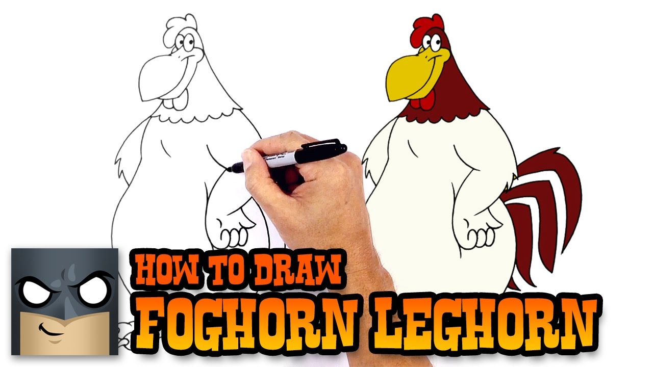 How to Draw Foghorn Leghorn | Looney Tunes