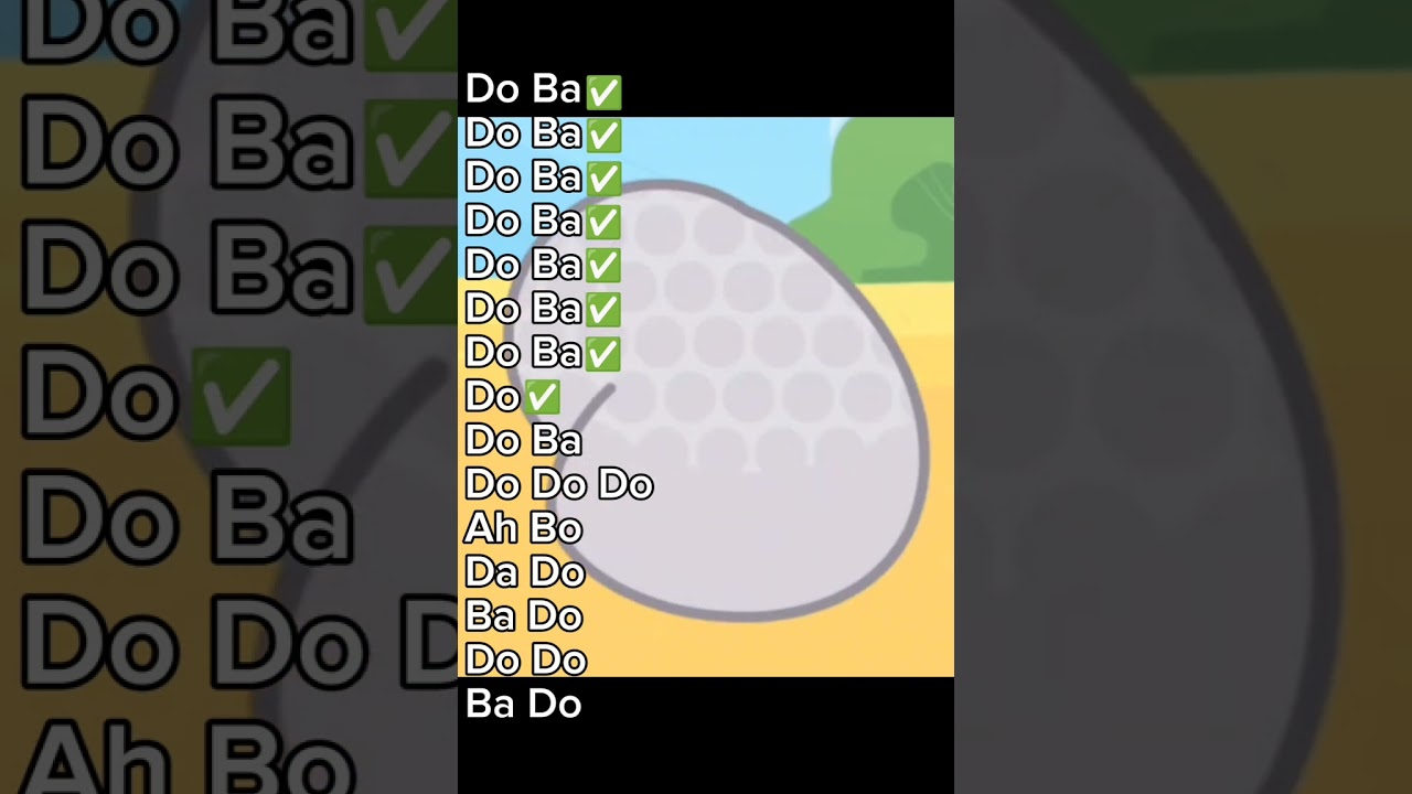 Golf Ball doing her funny little dance! 🤩 #shorts #capcut #bfdi #bfdia #idfb #bfb #tpot