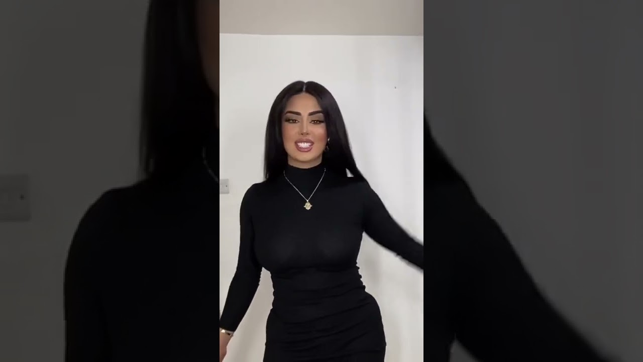 Funny and beautiful brunette