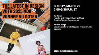 The Latest in Design with 2025 National Design Awards Winner Nu Goteh ...