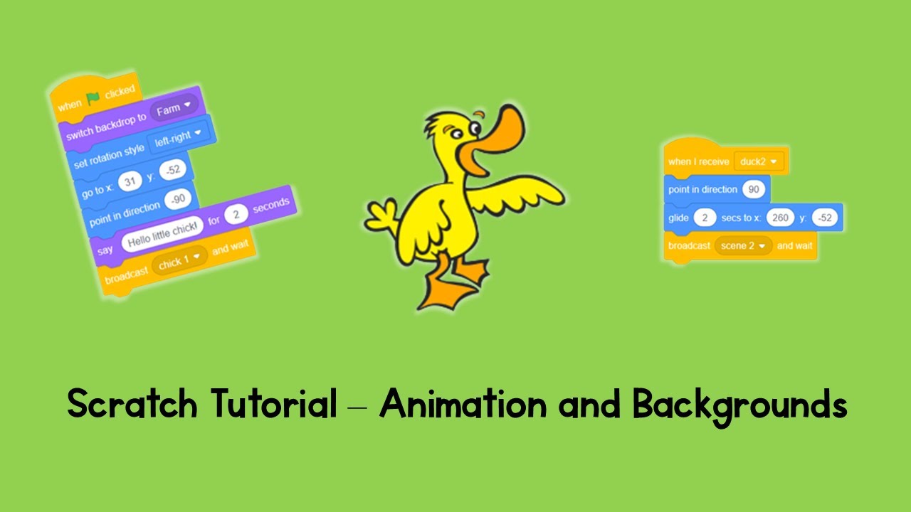 Animation and Background Change Scratch 3.0 Tutorial