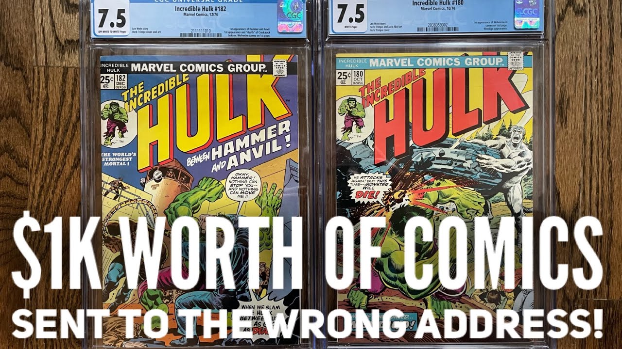 $1K Worth of CGC Comic Books Sent to the Wrong Address!!!