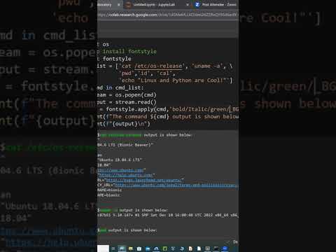 Python change the text font color and background color