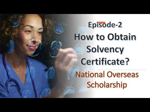 EP 2|National Overseas Scholarship| Solvency Certificate.