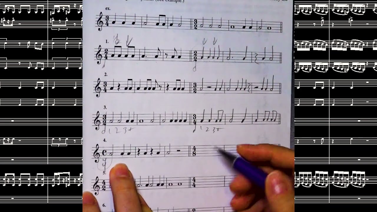 Going Through the Homework of Ch 3 - Simple Meter