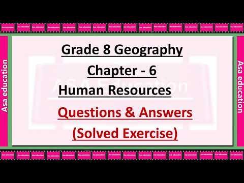 Chapter 6: Human Resources Video Lecture - Crash Course for Class 8 ...