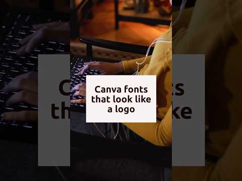 Here are 5 Canva fonts that look like a logo.Which one is your favourite?#CanvaTips #CanvaFonts