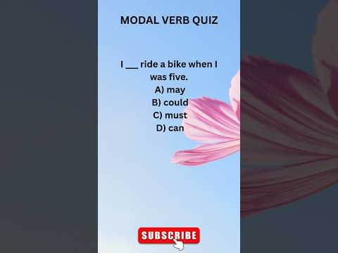 Modal Verbs Quiz | Can You Choose the Right One? | Modal Verbs Challenge| English Grammar Quiz