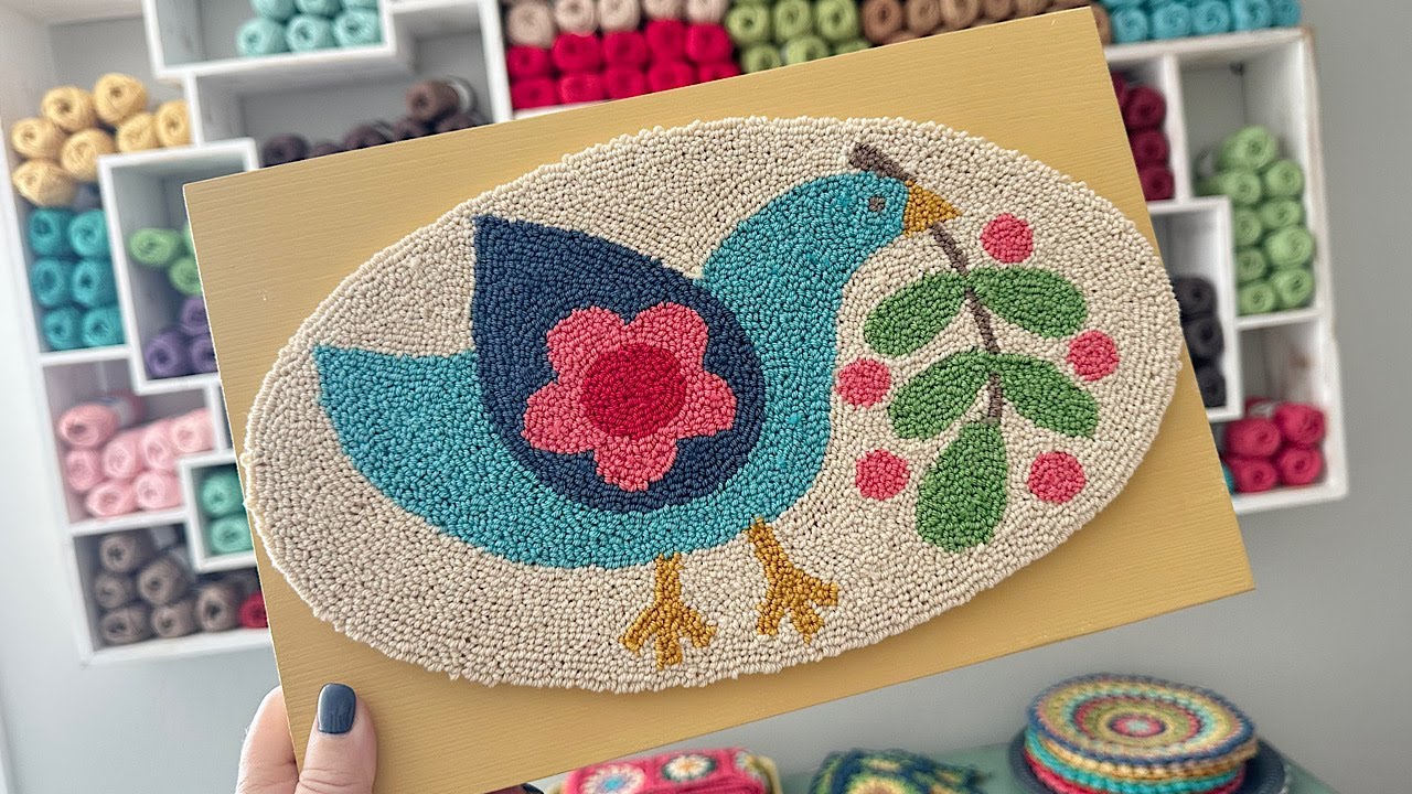 Punch Needle Tutorial - Finishing Your Project!!
