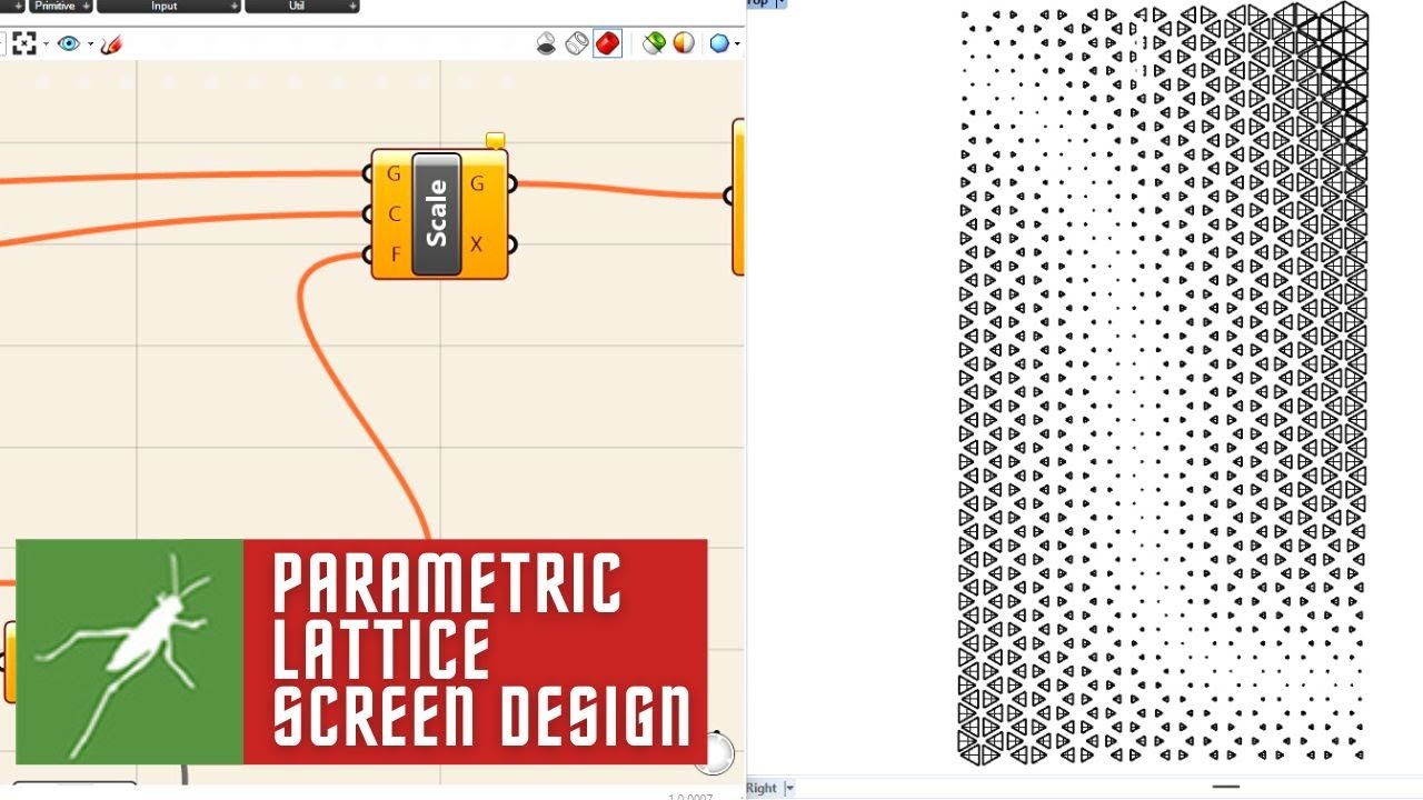 How to create Parametric Lattice Screen Jali Design in Grasshopper | Rhino