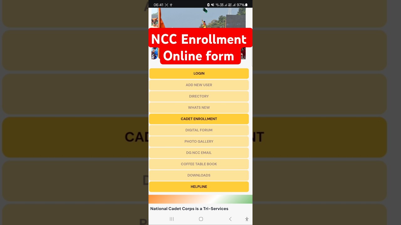 Ncc Enrolment Kese kare #enrollment #ncc #ncctraining #online #form #ncckesele #sarkadiaziz#shorts