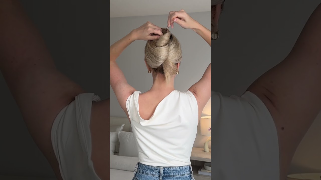 How To Easy French Twist Updo Hair Tutorial ✨ With a Hair Pin