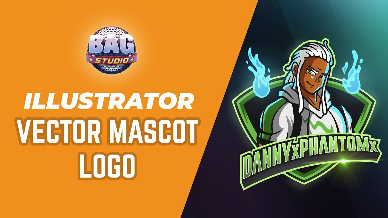 Vector Mascot Character Logo Creation Timelapse