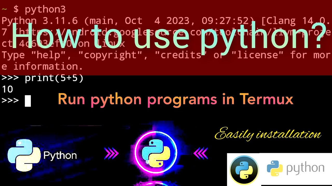 Python in Termux. Run python programs on Android. (part 1)