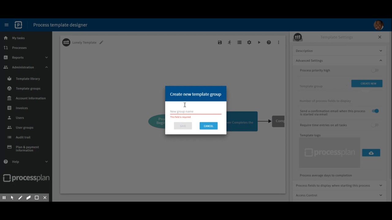 ProcessPlan Tutorial - Working with Template Groups