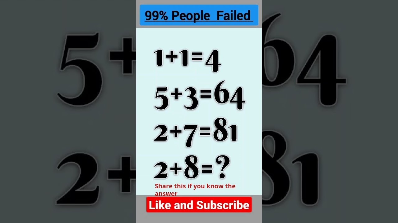 Math Brain Teasers That Will Make You Think!