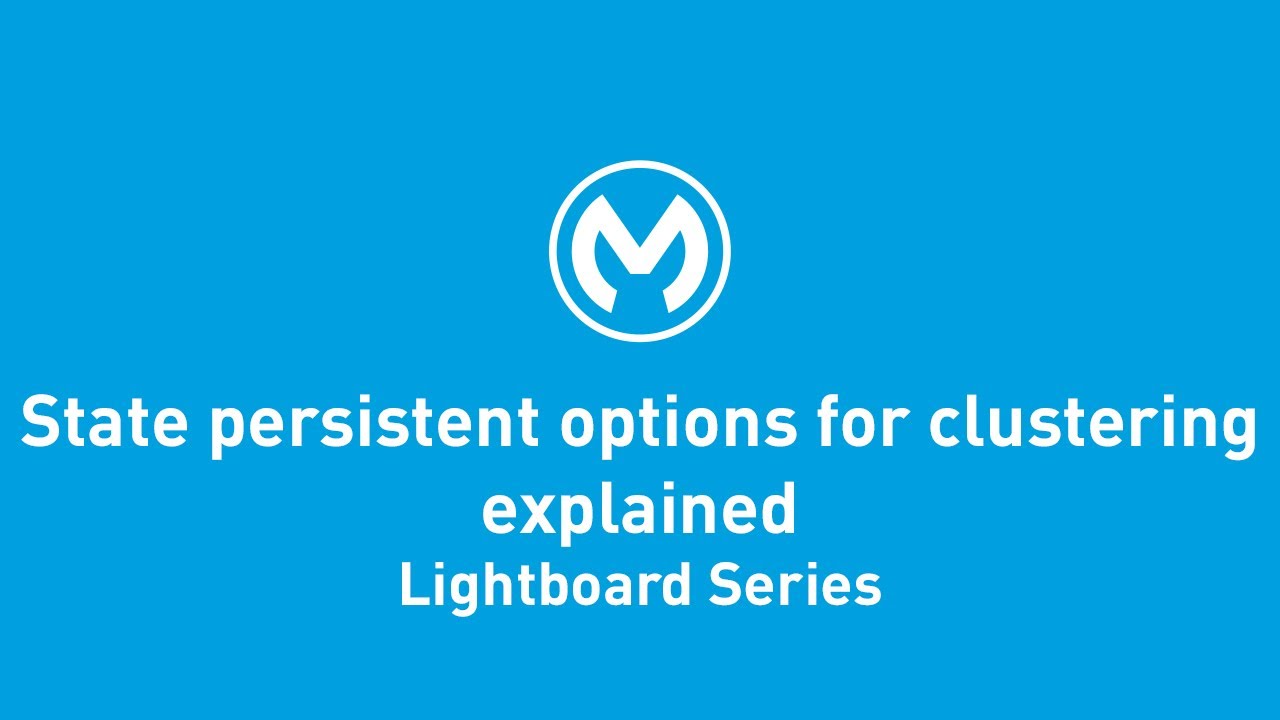 State Persistent Options for Clustering Explained | Lightboard Series