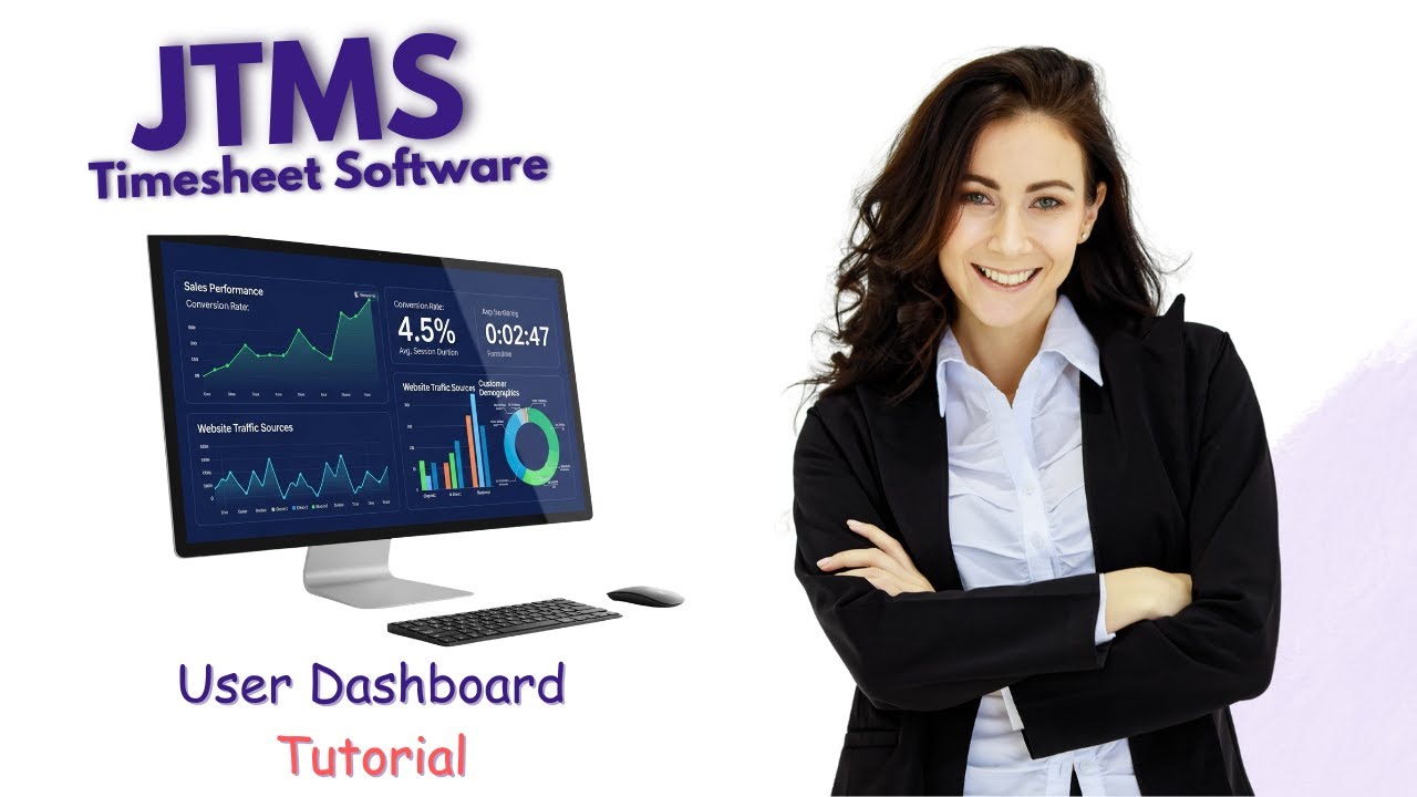 JTMS Timesheet Software User Dashboard | Check-In, Timesheet & Efficiency Explained
