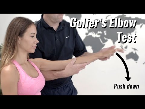 Golfers elbow test