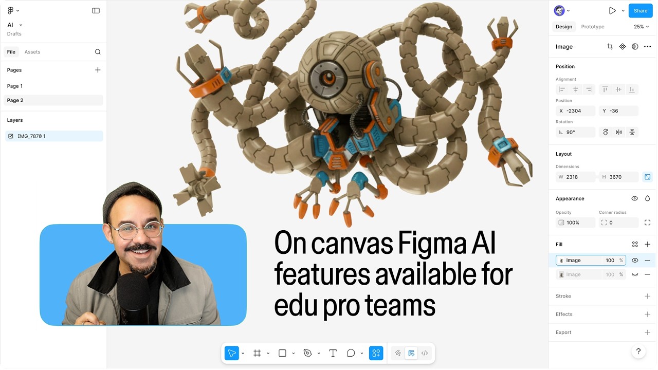 Getting started with Figma on-canvas AI features for Education
