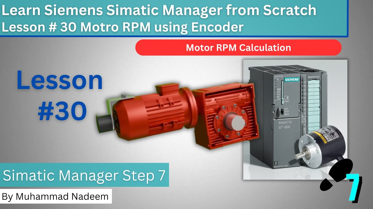 How to Calculate RPM Using Encoder in Siemens S7-300 PLC | Step-by-Step Tutorial