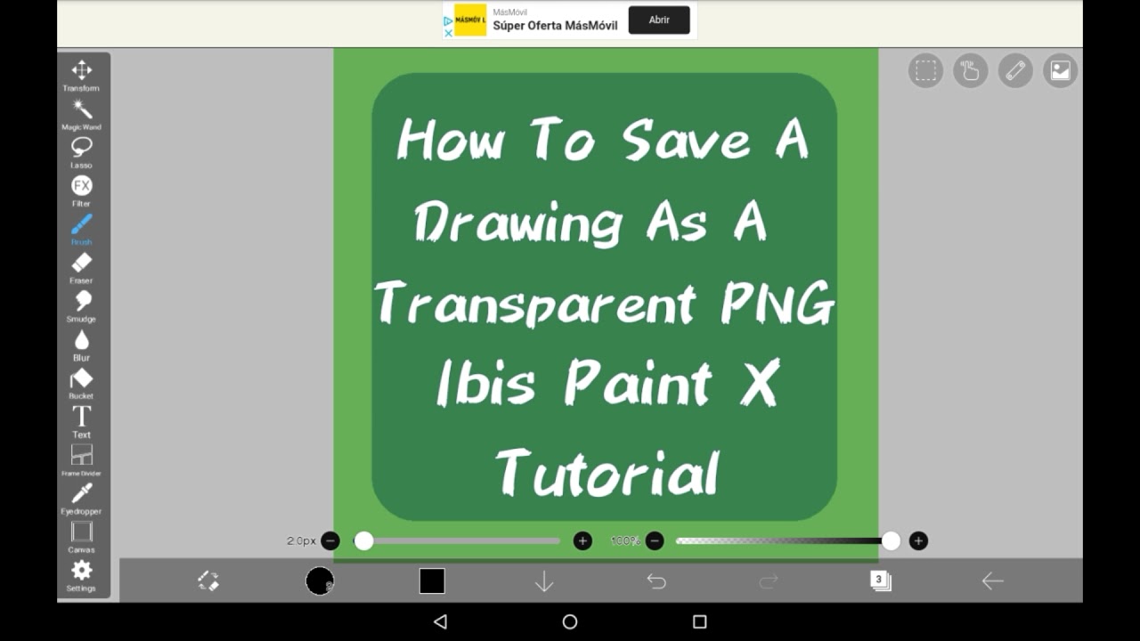 How To Save Drawings As A Transparent PNG - Ibis Paint X Tutorial For Beginners