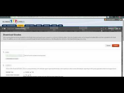 Importing Grades from BlackBoard to eSchoolPlus