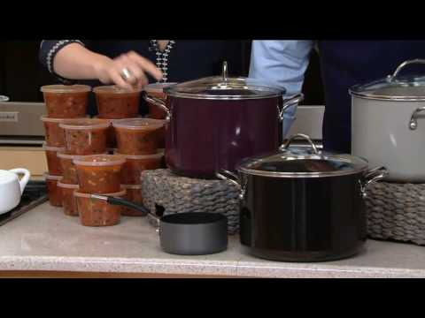 CooksEssentials 10 qt. Porcelain Enamel Stock Pot w/Handles on QVC