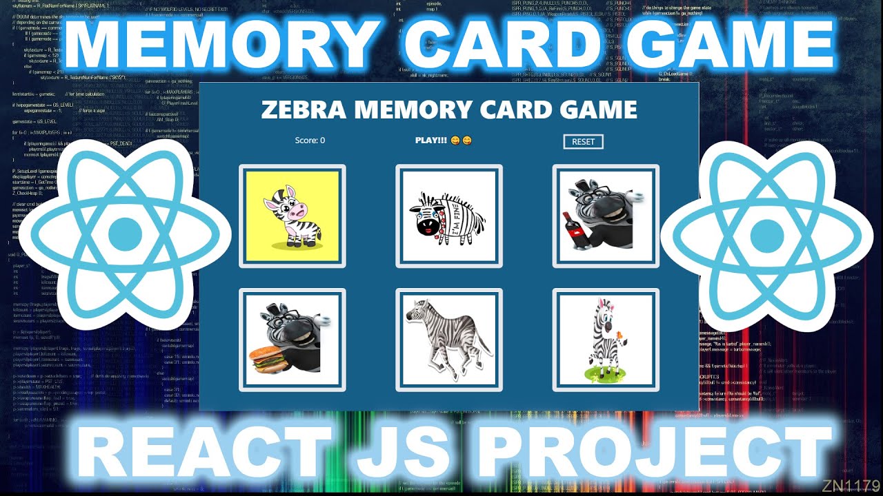 Build A Memory Card Game using REACT JS & Tailwind CSS