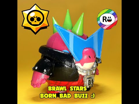 🌃 Brawl Stars Buzz , Bad Born Buzz・ STL File for ・Cults