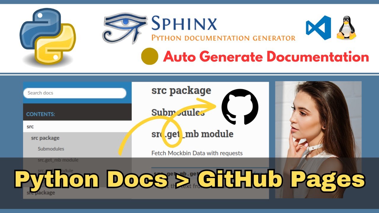 Automate Python Documentation | Use Sphinx + GitHub  actions to publish documentation