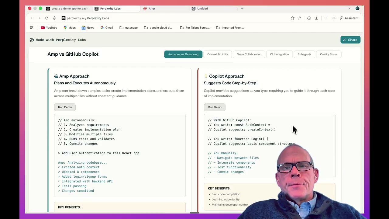 amp vs copilot github - six compared features