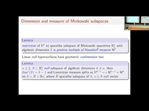 A Lorentzian analog for Hausdorff dimension and measure